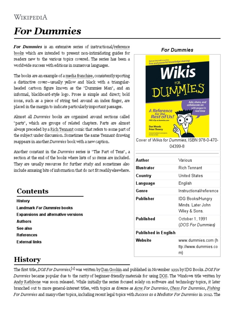 For Dummies | PDF | Media Industry | Books