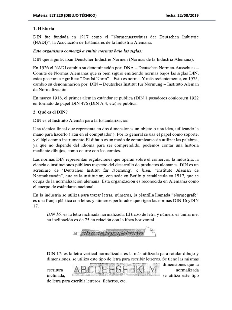 Historia y Normas del Instituto DIN | PDF | Alemania | Política mundial