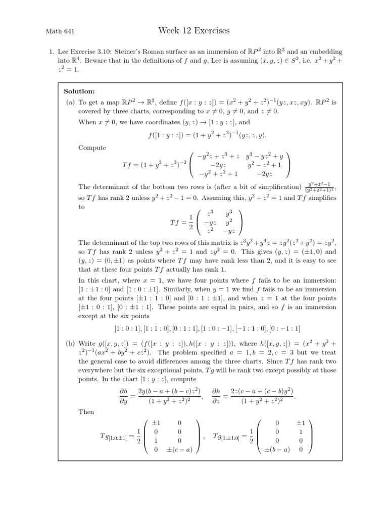 An Analysis of Transversality and Immersions in Lee's Smooth Manifolds ...