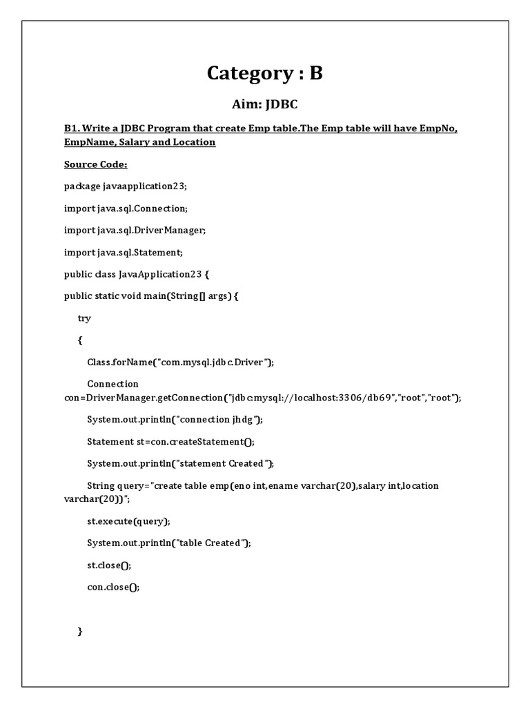 Category B | PDF | Sql | Computing Platforms