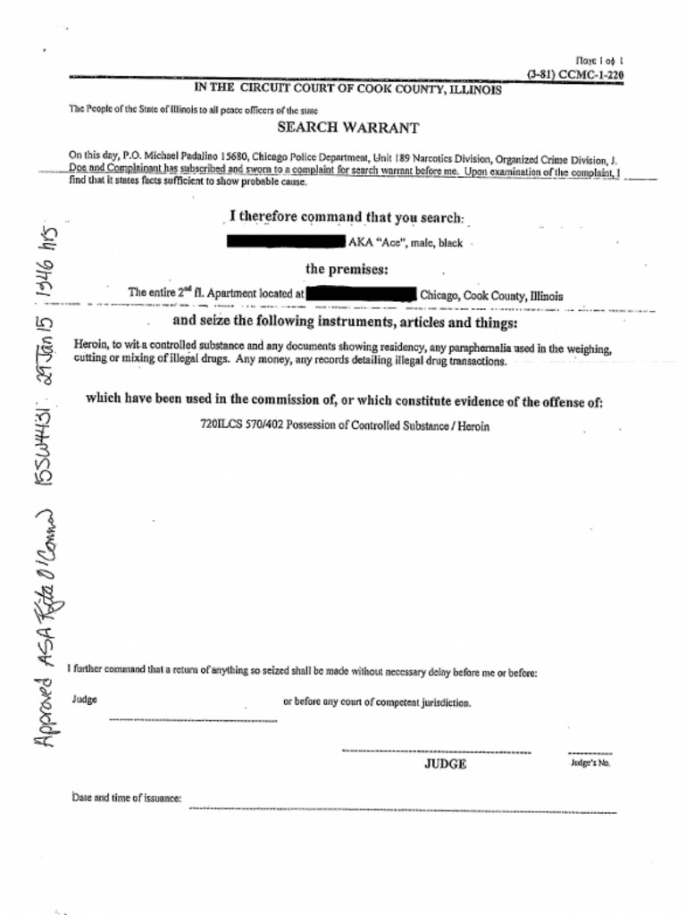 Complaint For Search Warrant | PDF