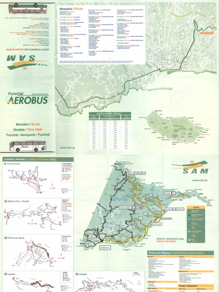 Mapa Map Autocarros Buses SAM PDF | PDF