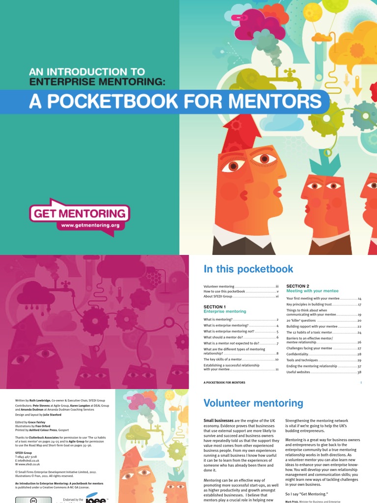 Mentor Pocketbook | PDF | Mentorship | Entrepreneurship