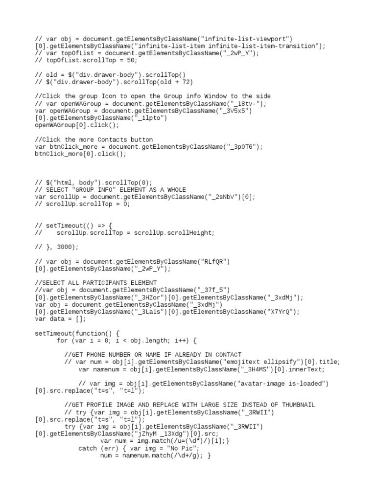 Whatsapp Group Contacts Getter | PDF | Comma Separated Values | Filename