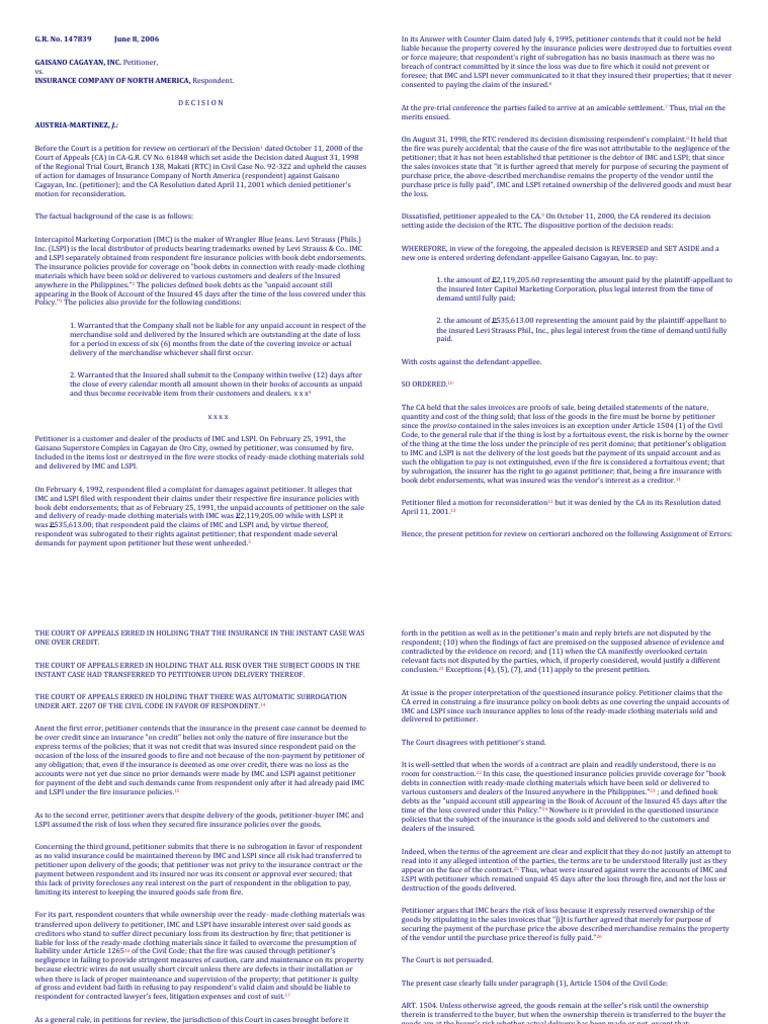 Insurance 4 | PDF | Mortgage Law | Insurance