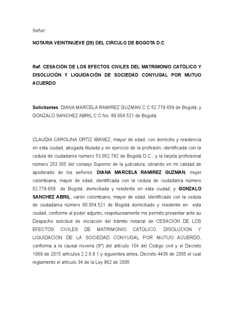 Solicitud de Divorcio | PDF | Propiedad de la comunidad | Matrimonio
