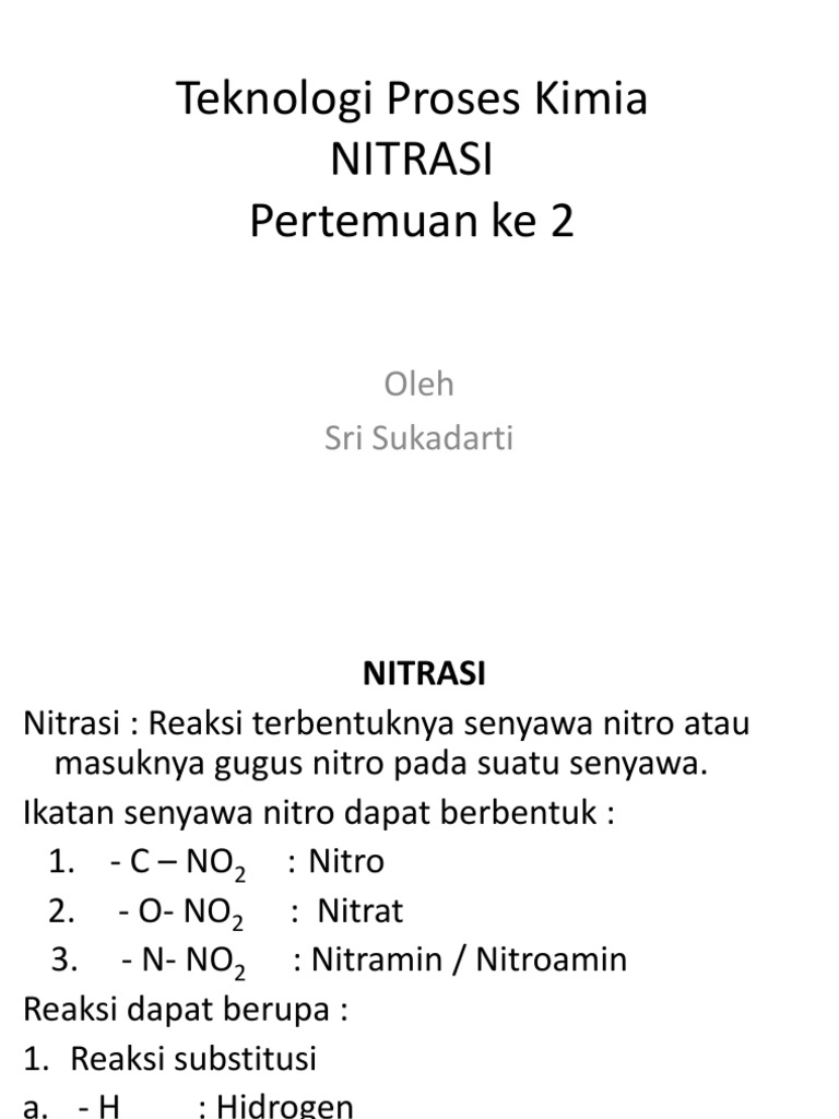 Nitrasi | PDF