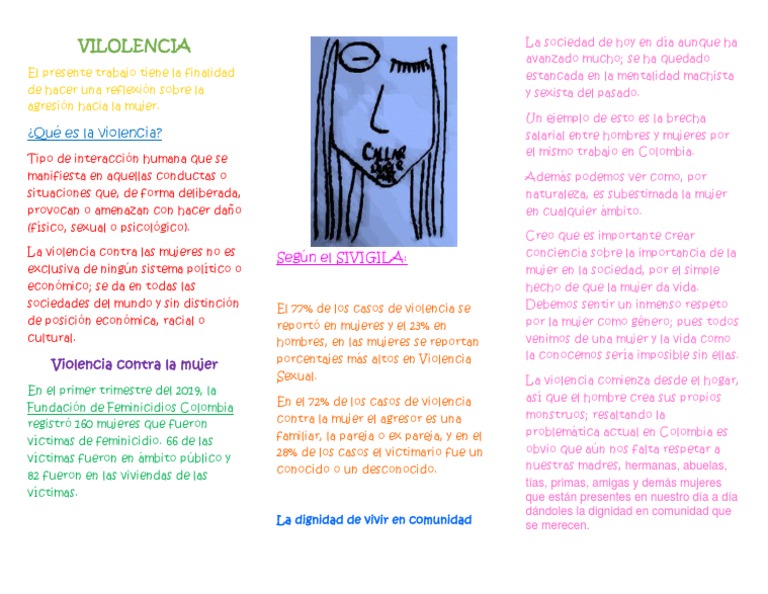 Folleto Violencia Contra La Mujer | PDF | La violencia contra las ...
