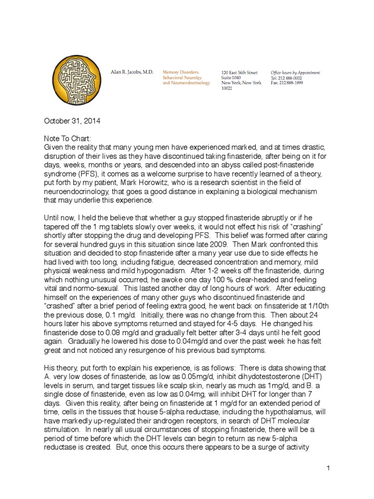 Mark Horowitz Letter | PDF | Hypothalamus | Puberty