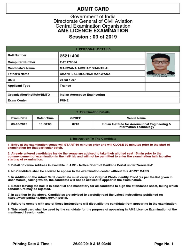 Government of India Directorate General of Civil Aviation Central ...