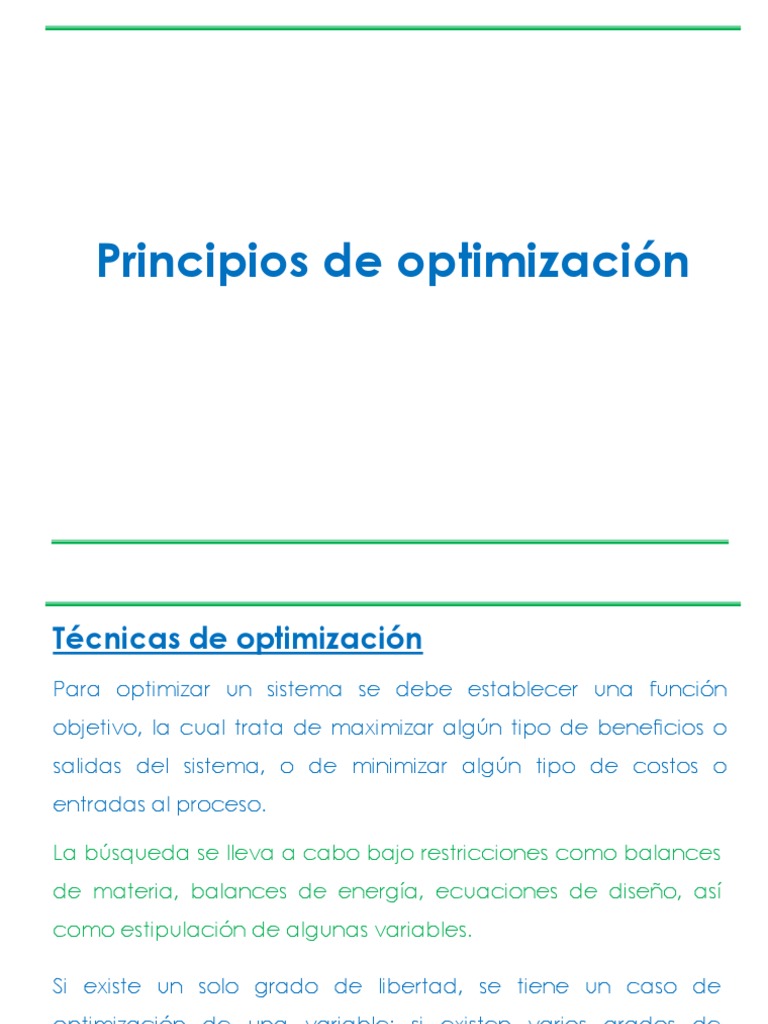 Optimización | PDF | Optimización Matemática | Conceptos matemáticos