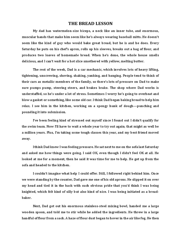 The Bread Lesson | PDF | Breads | Dough