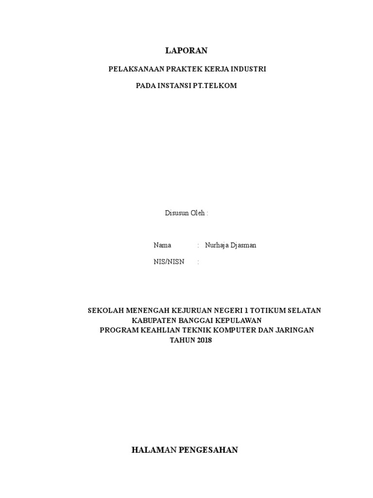 Contoh Laporan PSG | PDF
