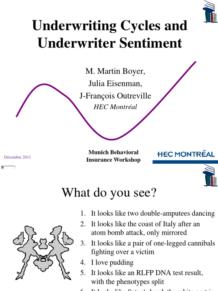 Underwriting Cycles Analysis | PDF | Standard Deviation | Matrix ...