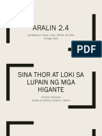 Sina Thor at Loki, Filipino, Script | PDF