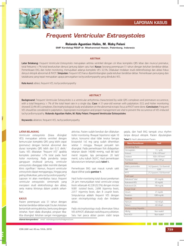 Frequent Ventricular Extrasystoles PDF | PDF