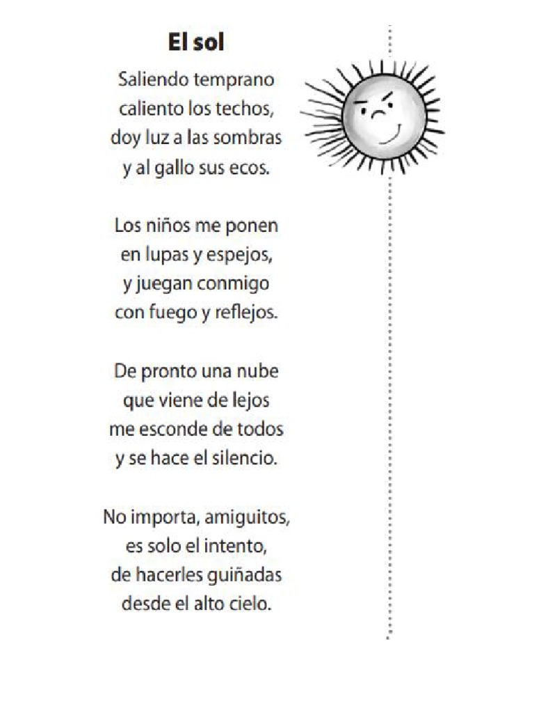 Lectura Comprensiva-El Sol | PDF