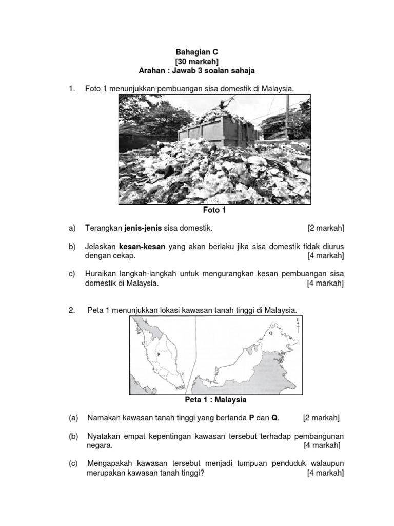 GEO T2 PAT - Bahagian C | PDF