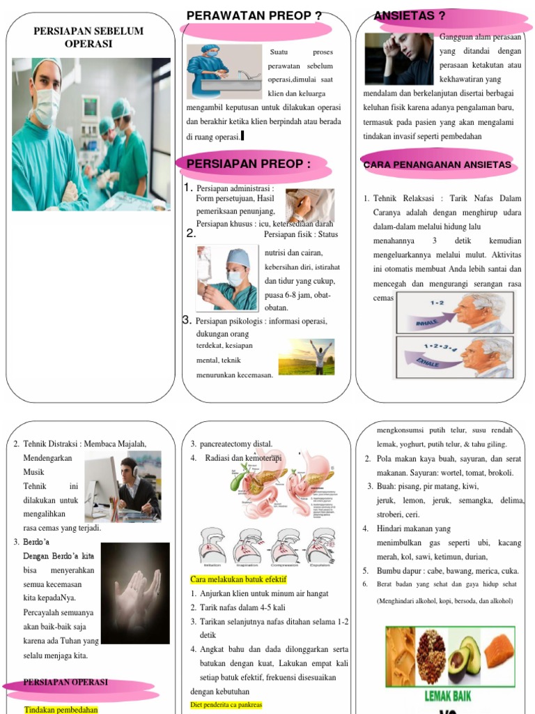 Persiapan Pre-Operasi untuk Mengatasi Kecemasan | PDF