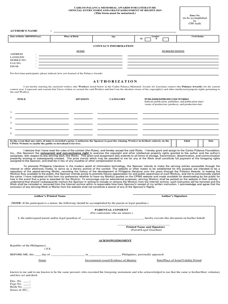 Authorization: (This Form Must Be Notarized.) | PDF | Internet ...