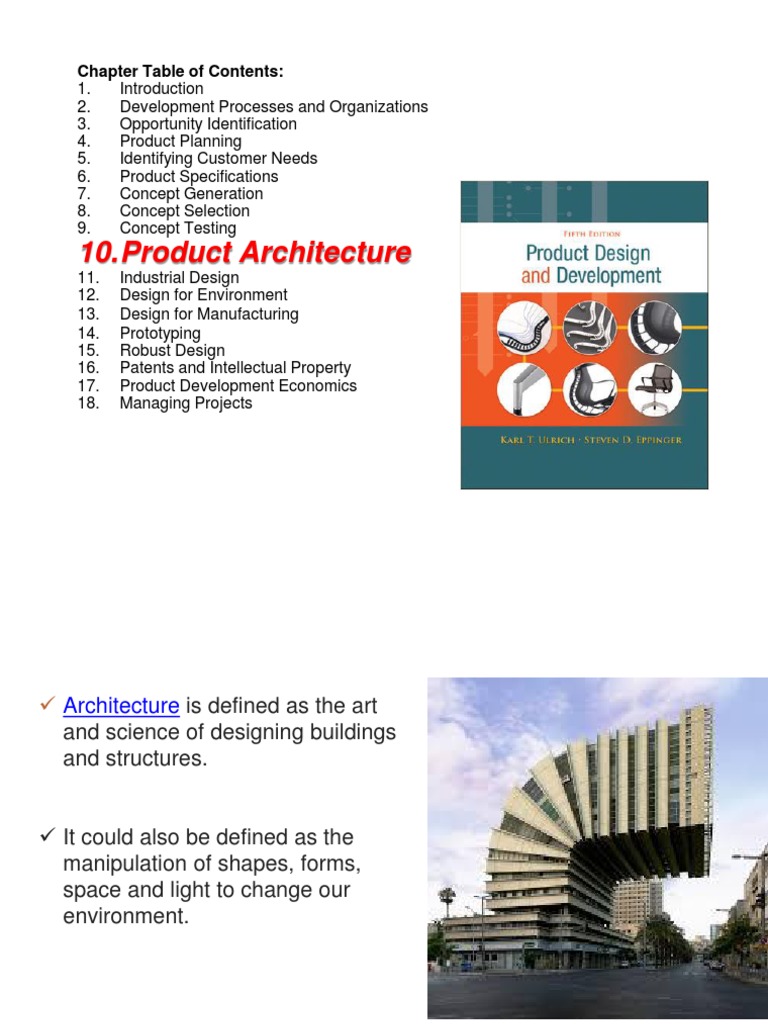 Ch10 Product Architecture Pdf Modular Programming Modularity