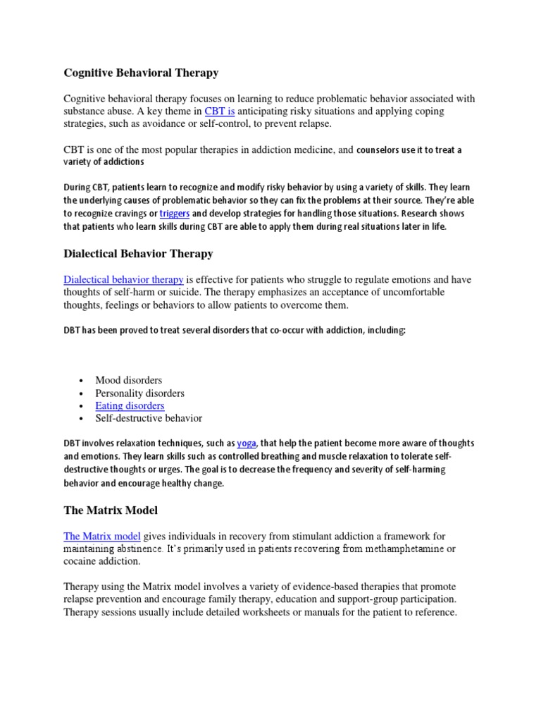 Cognitive Behavioral Therapy | PDF | Cognitive Behavioral Therapy ...