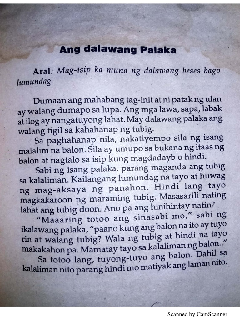 Ang Dalawang Palaka | PDF