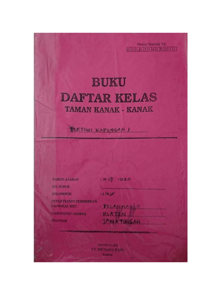 Contoh Cover TK | PDF