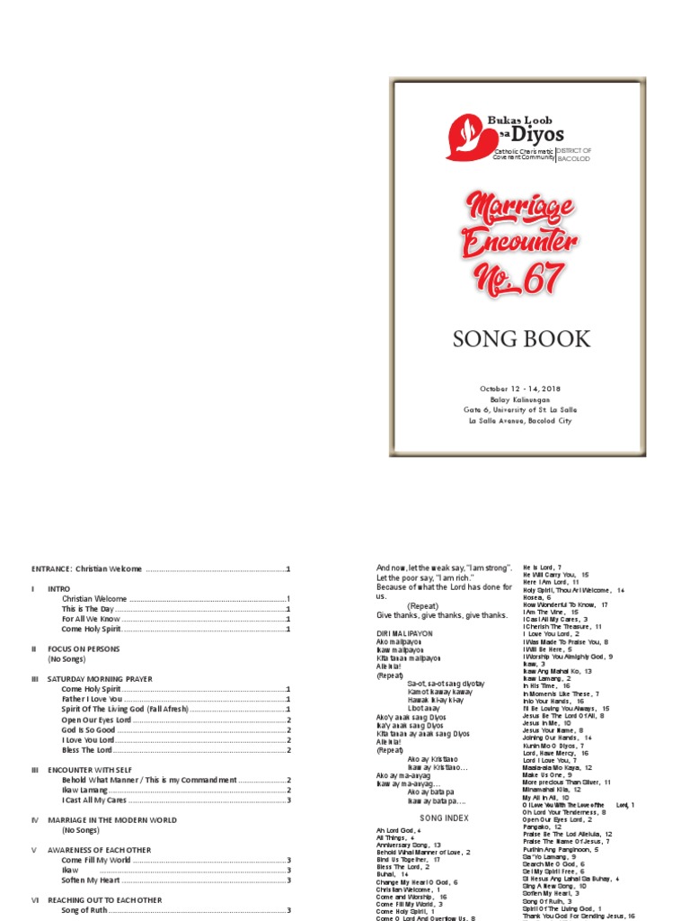 Songbook For The Kit For Printing | PDF | Eucharist | Jesus