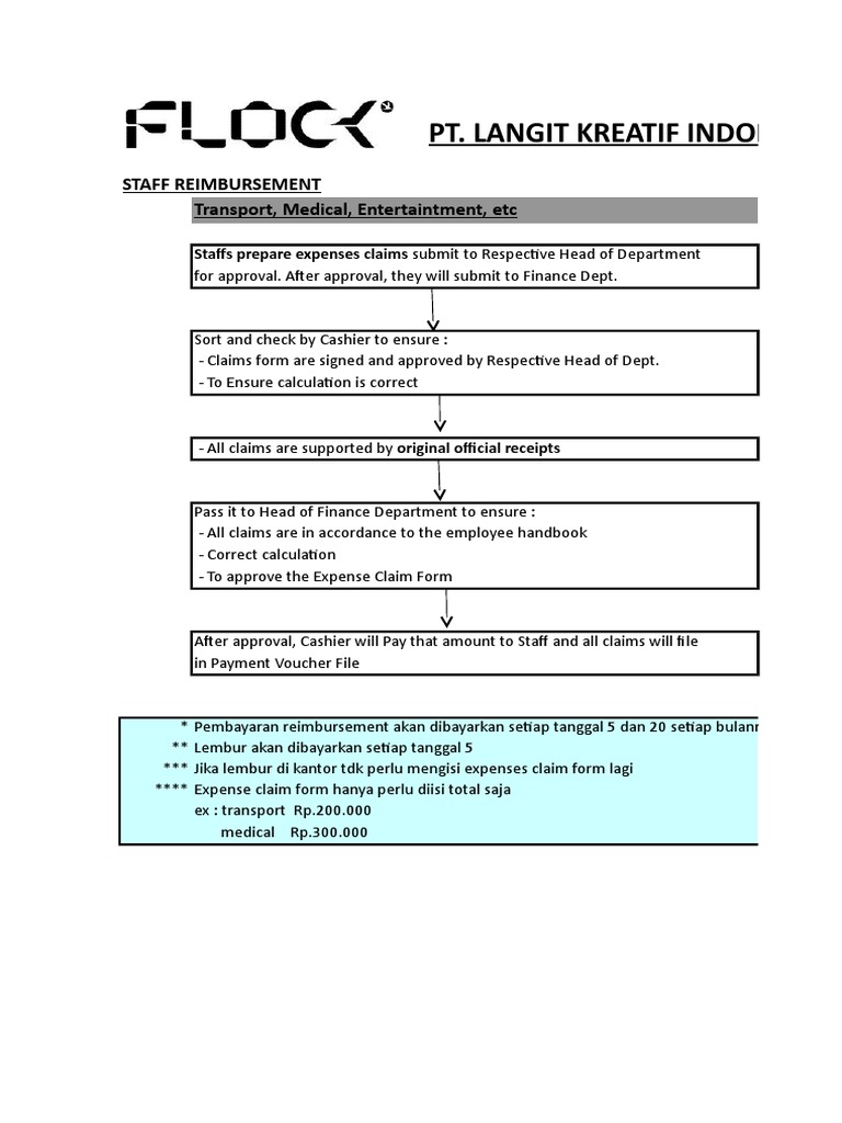 Contoh Form Claim Expenses, Form Leave | PDF | Services (Economics ...