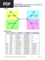 4.1.1.10 Packet Tracer - Configuring Extended ACLs Scenario 1 - Instructor | PDF | File Transfer ...