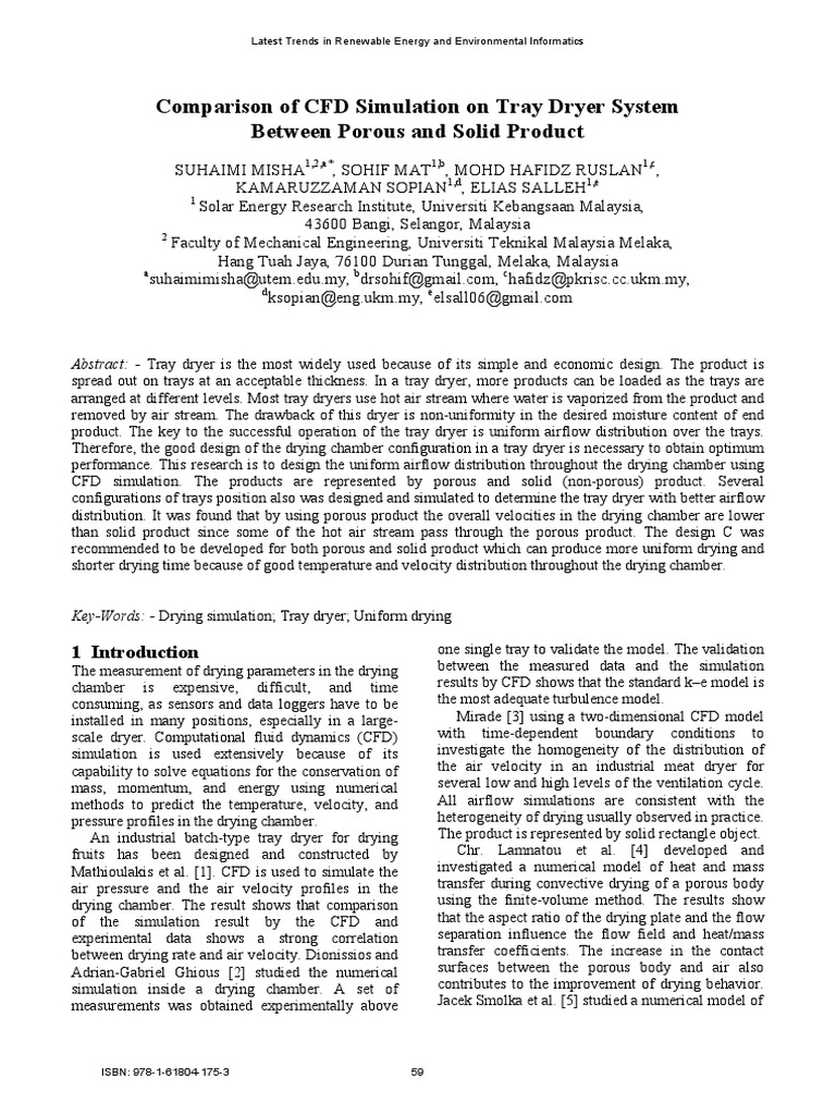CFD Drying Simulation | PDF | Computational Fluid Dynamics | Fluid Dynamics