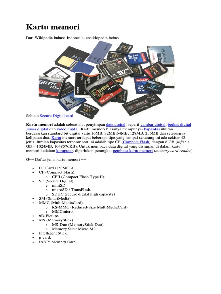 Kartu Memori Pdf