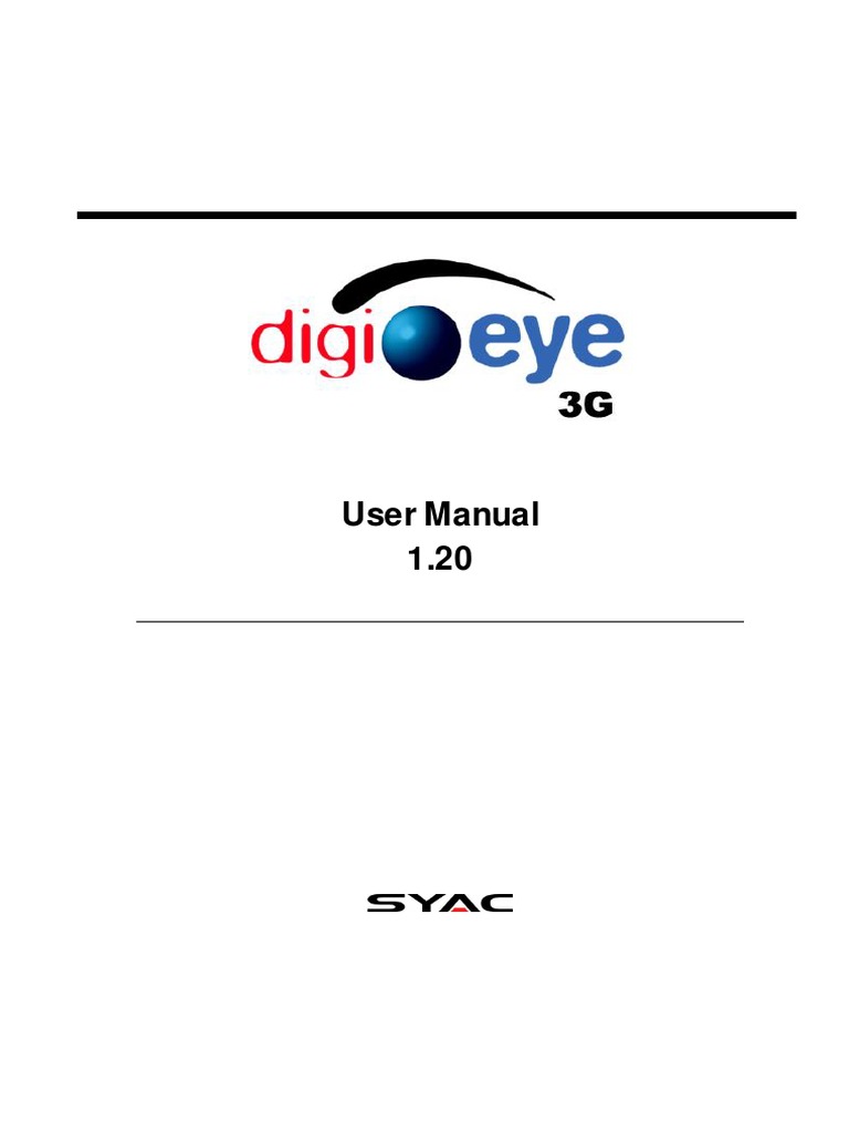 DigiEye 3G User Manual 1.20 en | PDF | Radius | Computer Network
