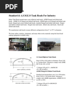 ASME Flanged & Dished Tank Heads Guide | PDF | Mechanical Engineering