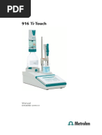 905 Titrando Metrohm User Manual | PDF | Electrical Connector | Usb