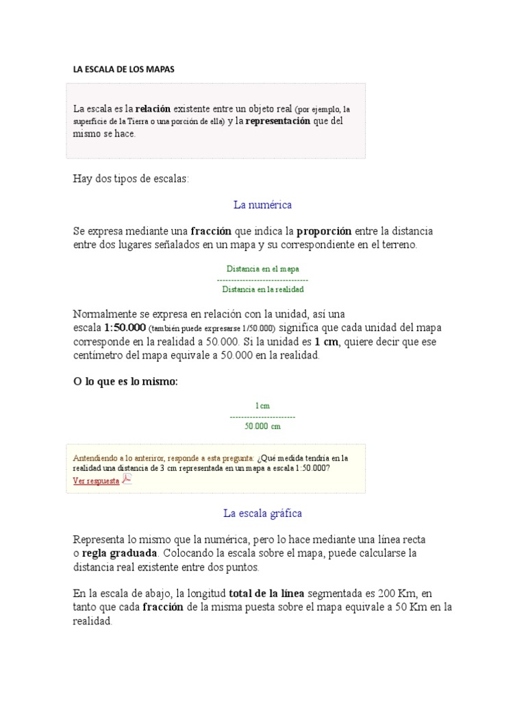 La Escala de Los Mapas | PDF | Mapa | Naturaleza