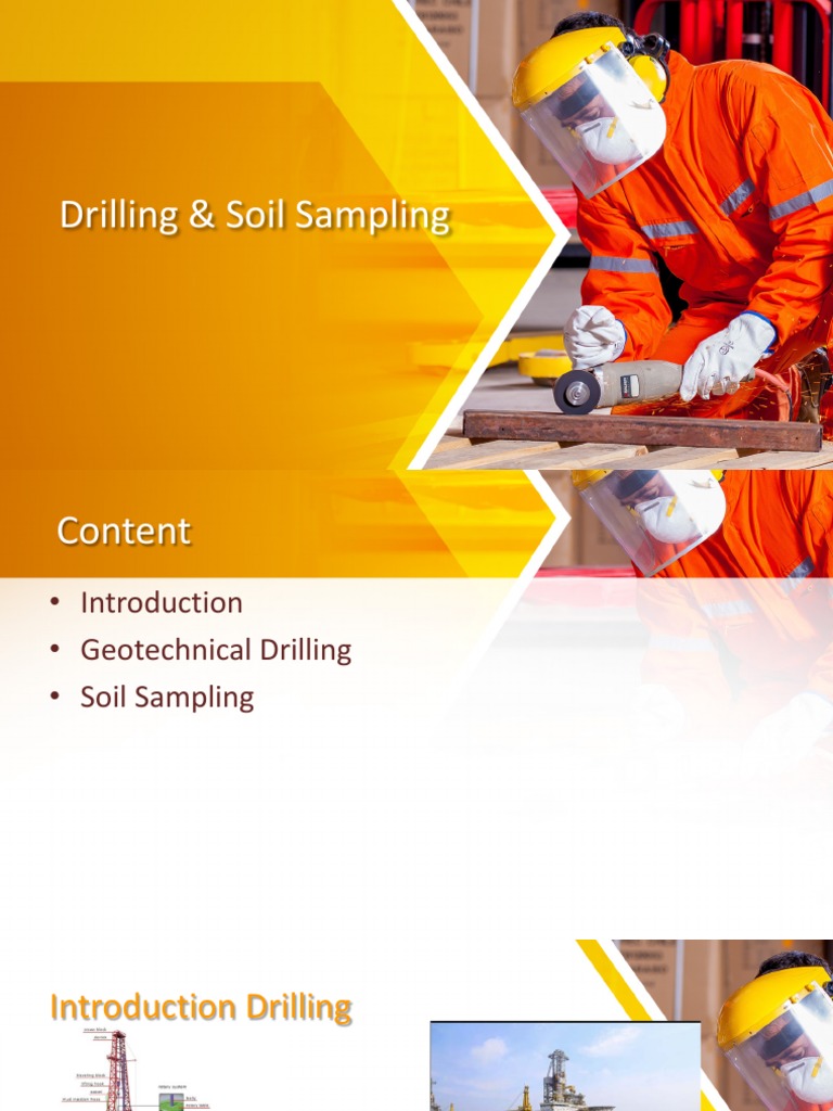 Soil and Drilling Sampling | PDF | Drilling Rig | Geotechnical Engineering