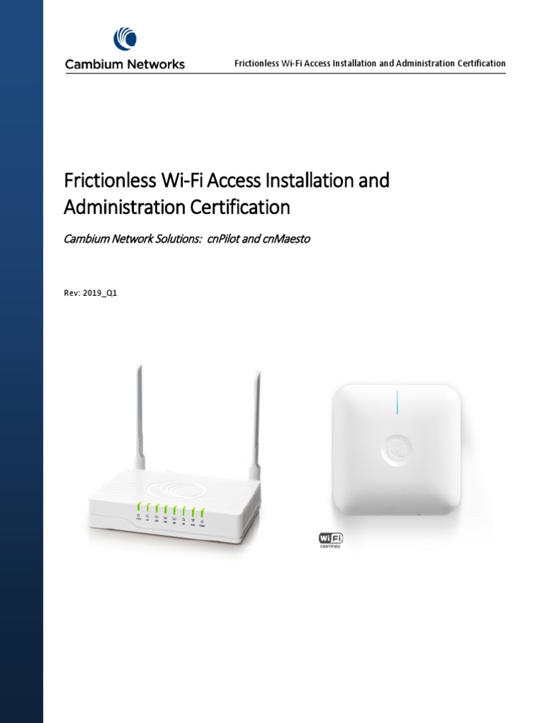 CnPilot Participant Guide | PDF | Wireless Lan | Wi Fi