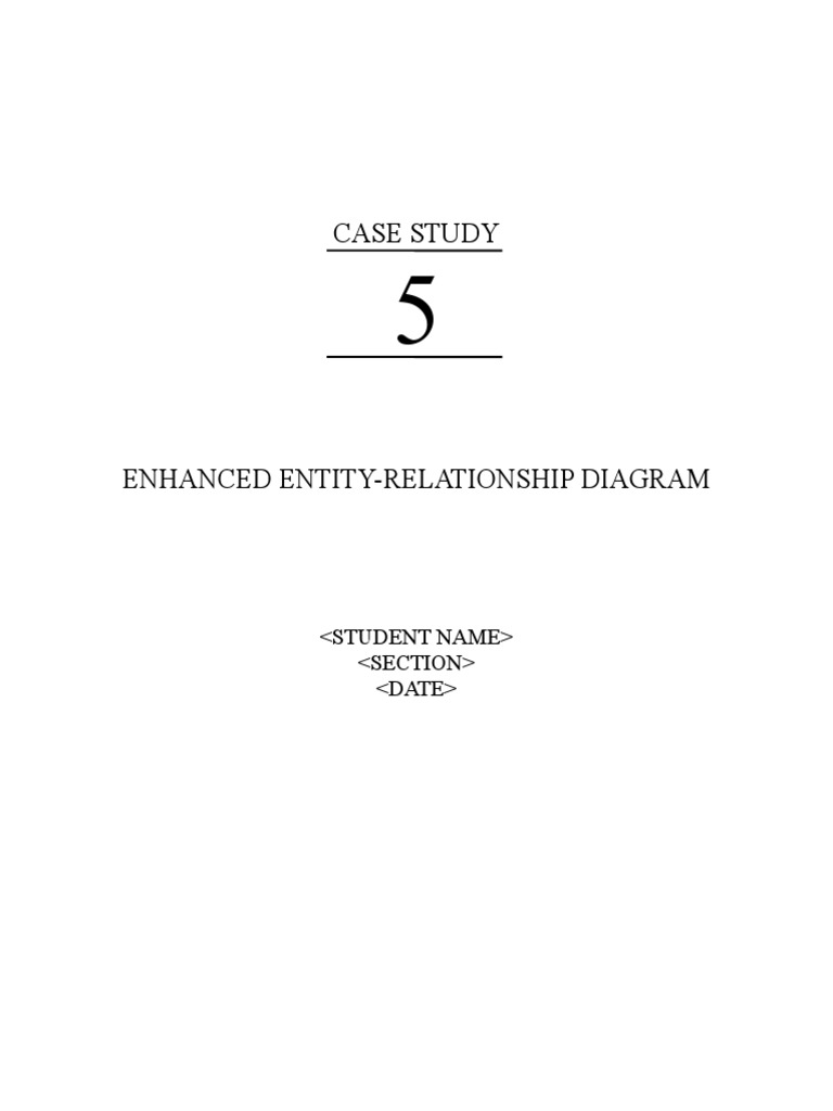 Case Study 5 - Enhanced ERD | PDF | Auction | Areas Of Computer Science