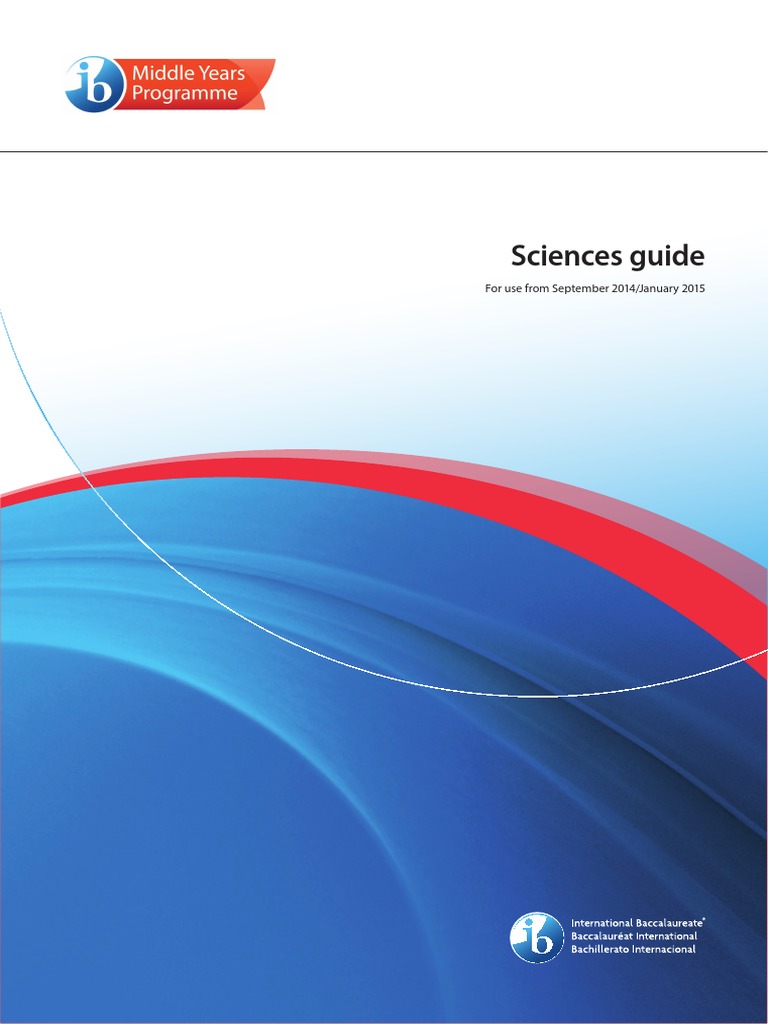 MYP Sciences Guide | PDF | Scientific Method | Science