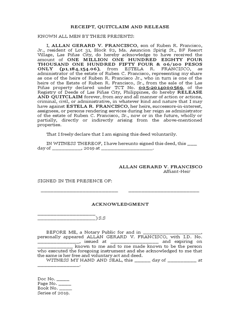 Quitclaim | PDF