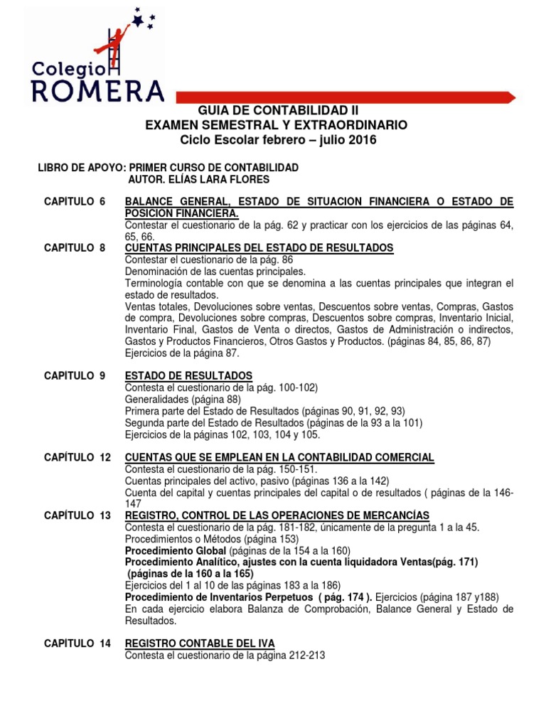 Curso de Elias Lara Contabilidad | PDF | Estado de resultados | Contabilidad