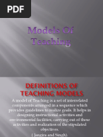 Models of Teaching For Enhancing Teacher Effectiveness | PDF ...