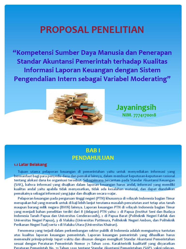 Powerpoint Seminar Proposal | PDF