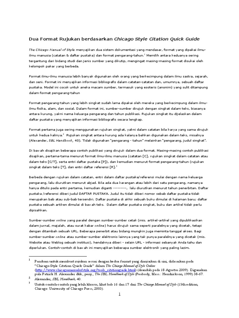 Footnote: Chicago Style | PDF | Sejarah