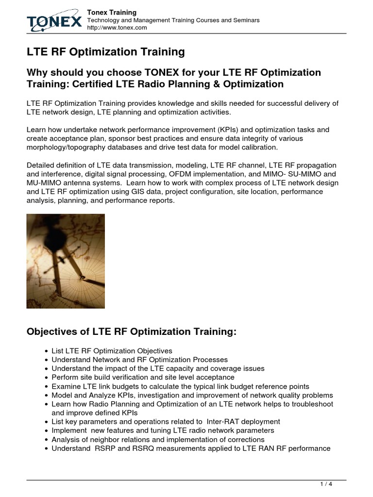 Lte Rf Optimization Training Pdf Pdf Lte Telecommunication Mimo