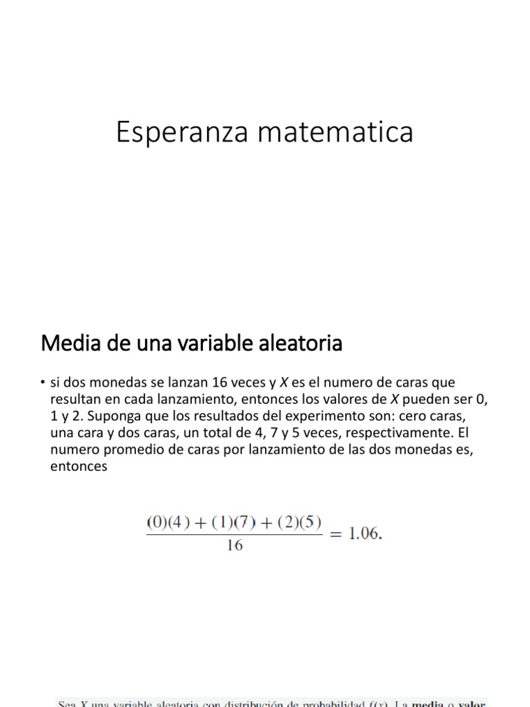 Esperanza Matematica | Descargar gratis PDF | Distribución de veneno ...