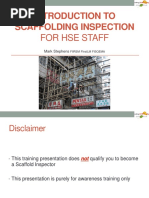 Scaffolding Safety Training Overview | PDF | Scaffolding | Occupational ...