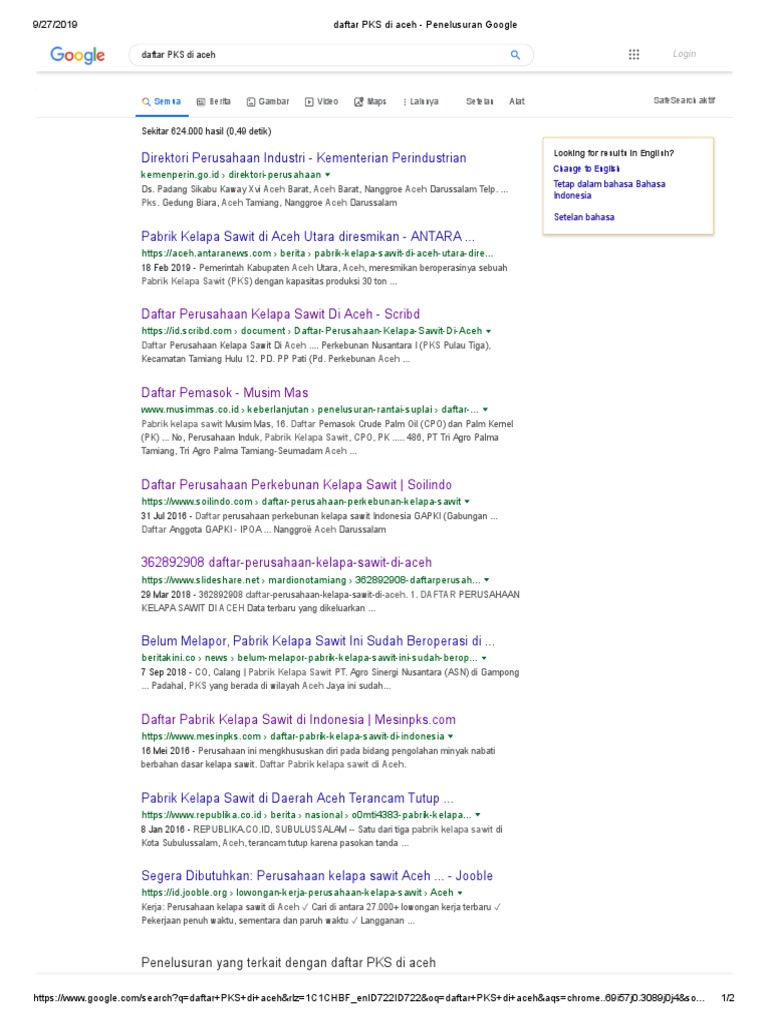 1 - Daftar PKS Di Aceh | PDF